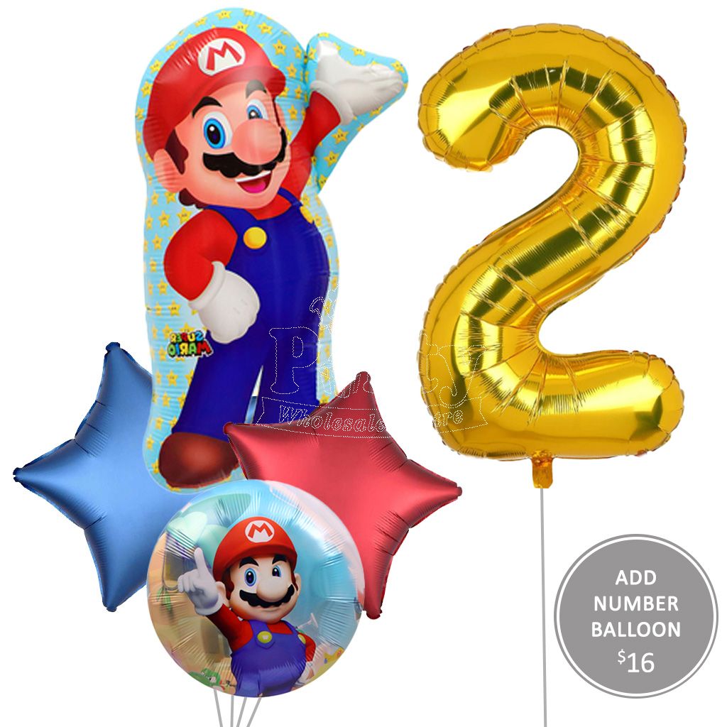 Super Mario Balloon Bouquet | Party Wholesale