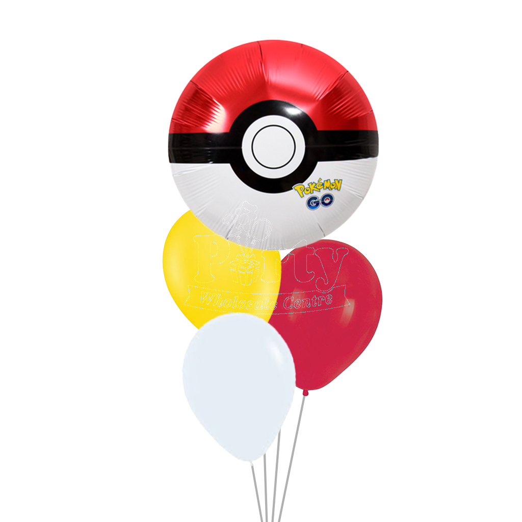 Pokémon Ball Helium Balloon Set | Party Wholesale