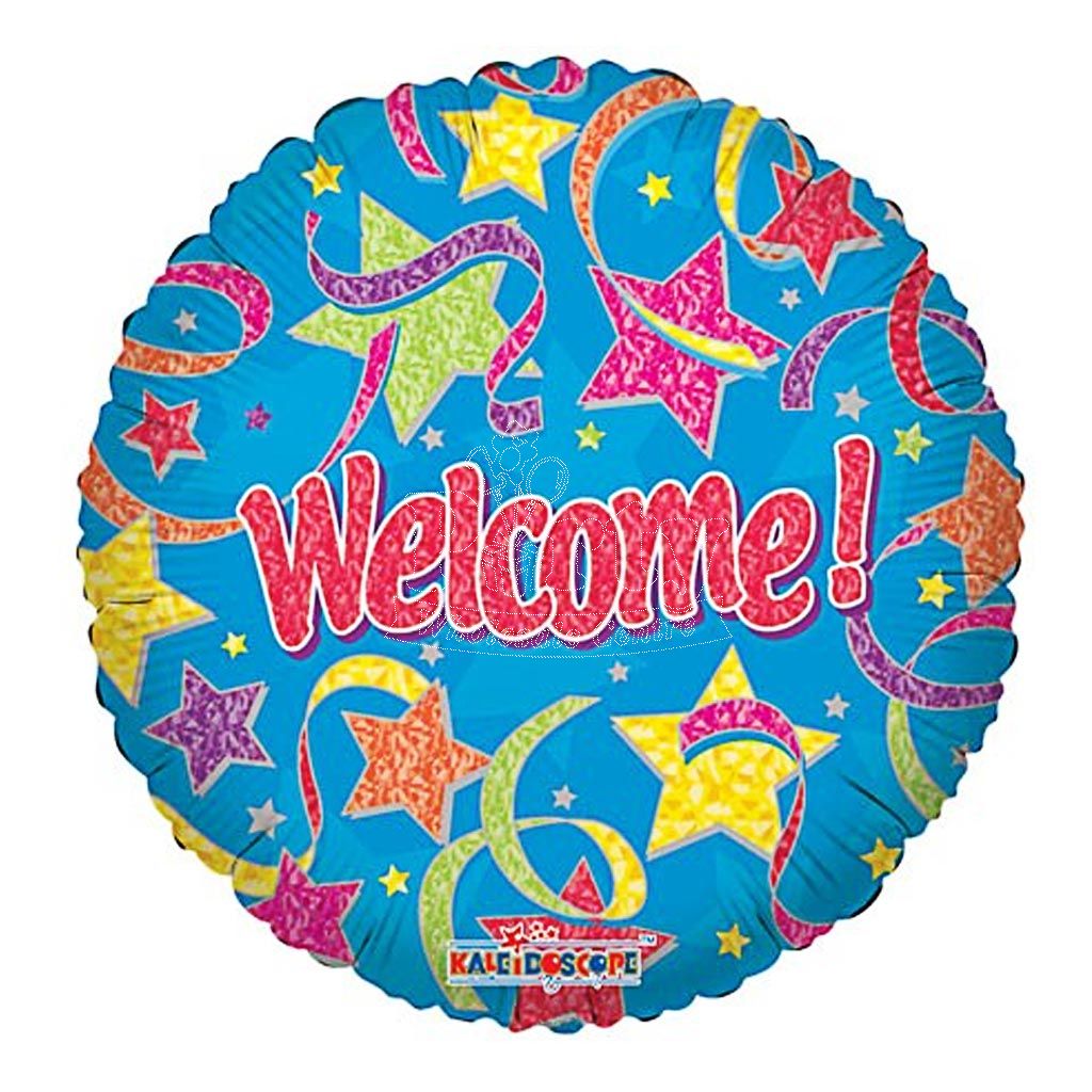 Welcome Streamers Foil Balloon 18inch | Party Wholesale