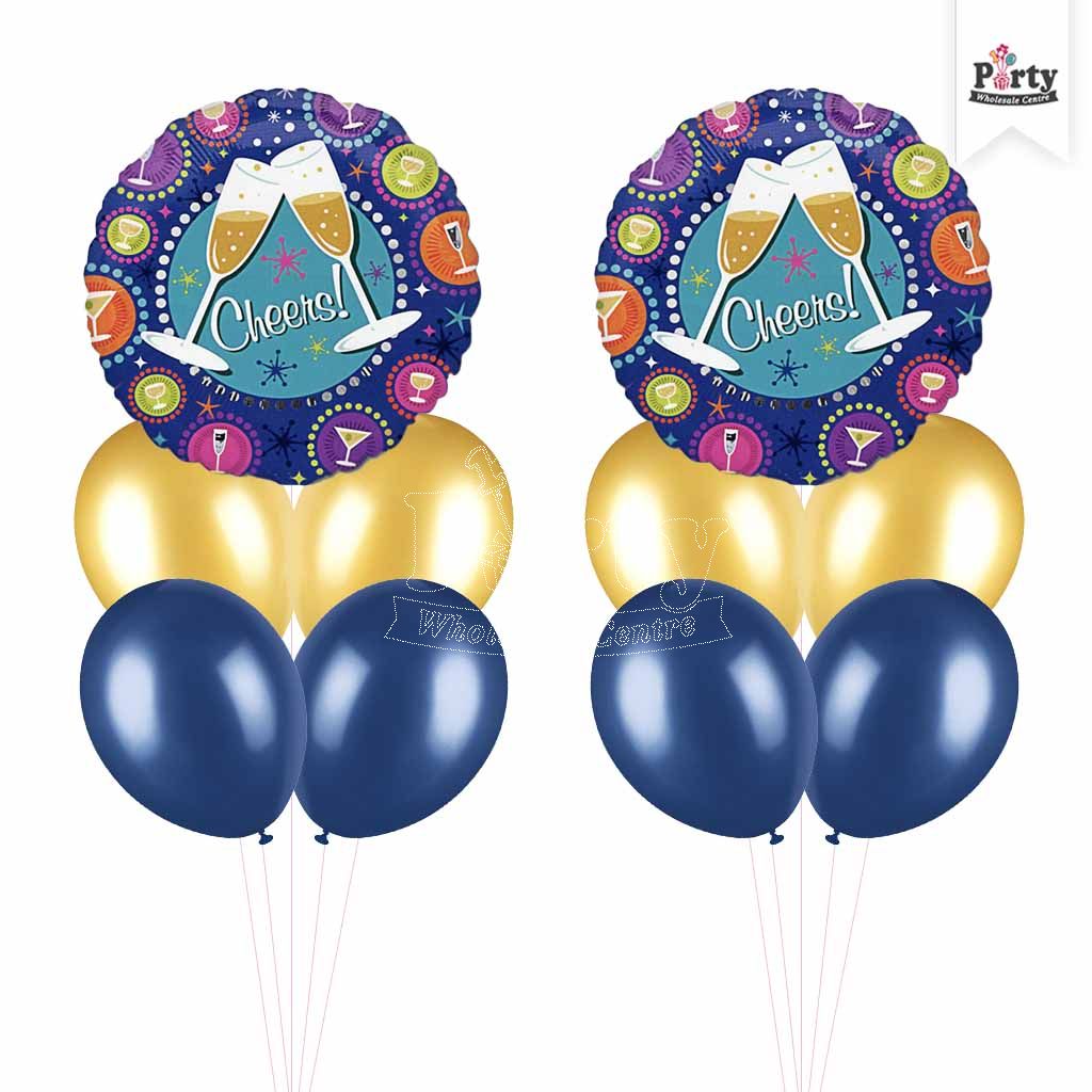 Cheers To The New Year! Foil Balloon Party Package | Party Wholesale