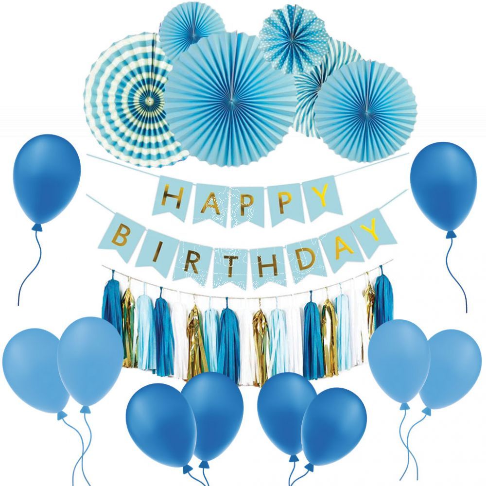 Blue DIY Party Backdrop Decoration Inspiration | Party Wholesale