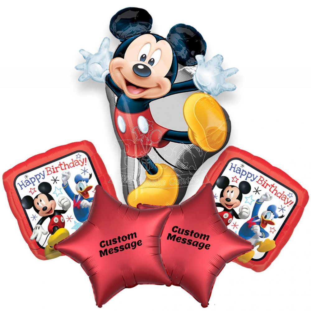 Mickey Mouse Birthday Balloon Bouquet | Party Wholesale