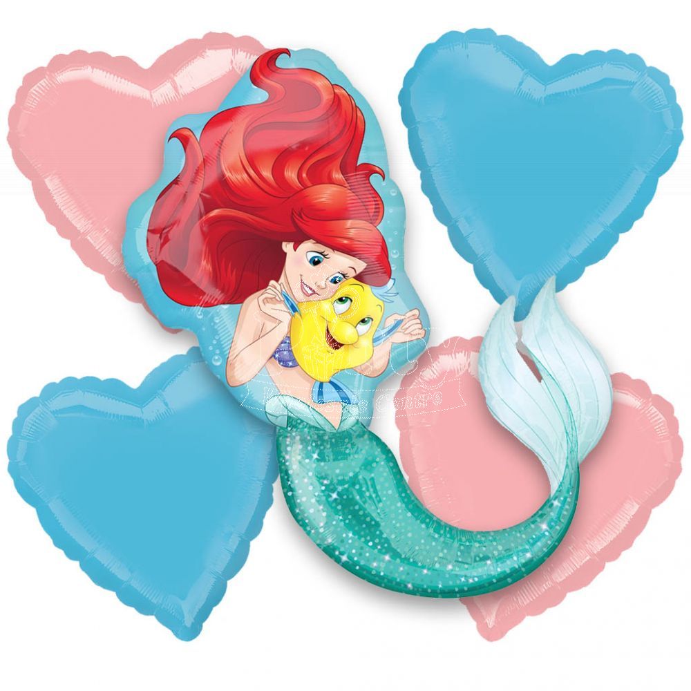 Mermaid Princess Ariel Balloon Bouquet | Party Wholesale