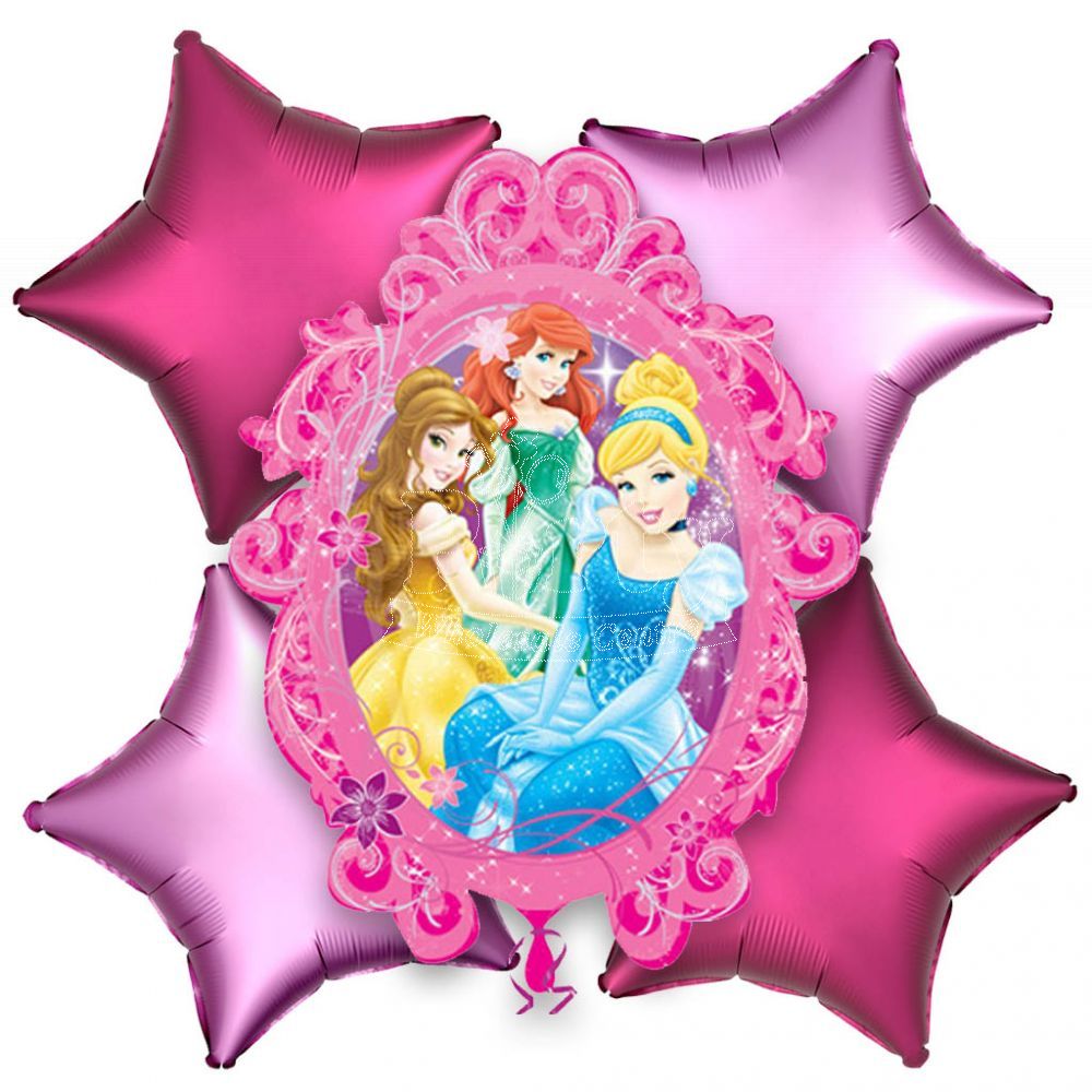 Disney Princess Mirror Frame Balloon Bouquet | Party Wholesale