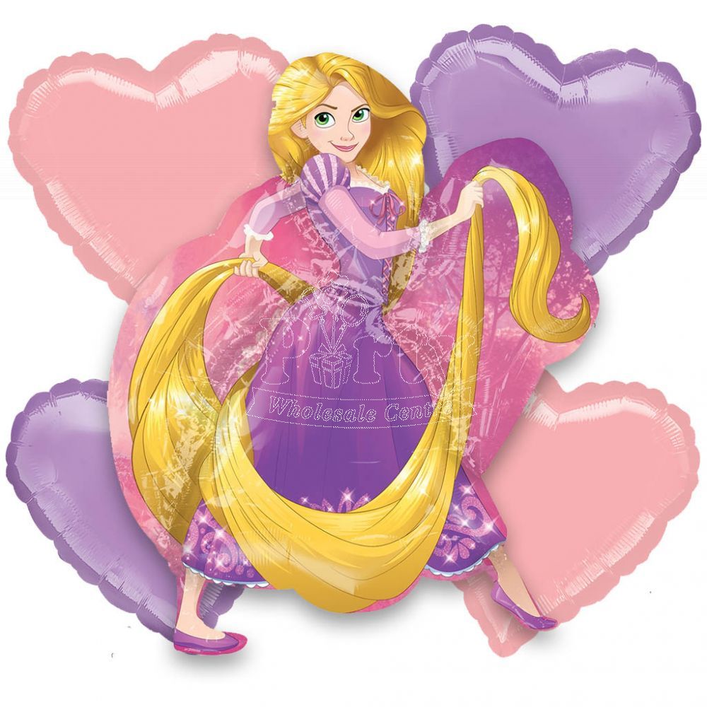 Rapunzel Disney Princess Tangled Balloon Bouquet | Party Wholesale
