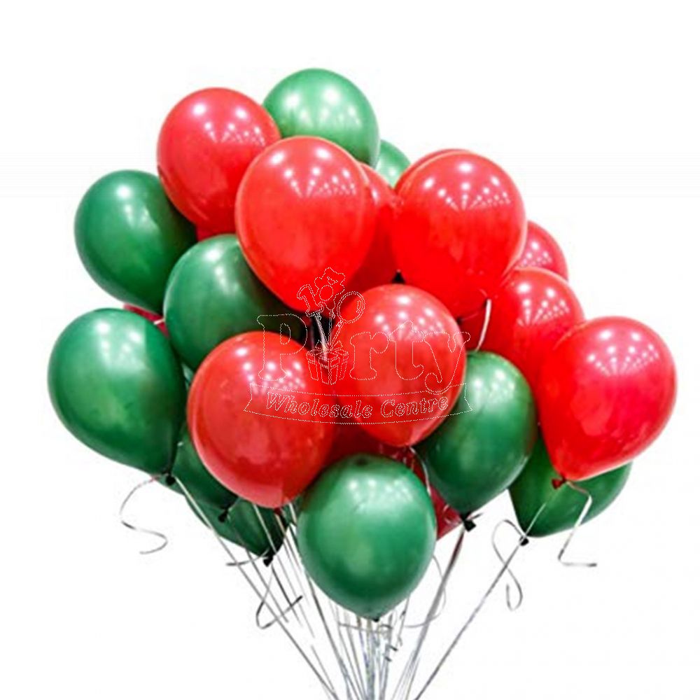 Christmas Red Green Balloon Decoration | Party Wholesale