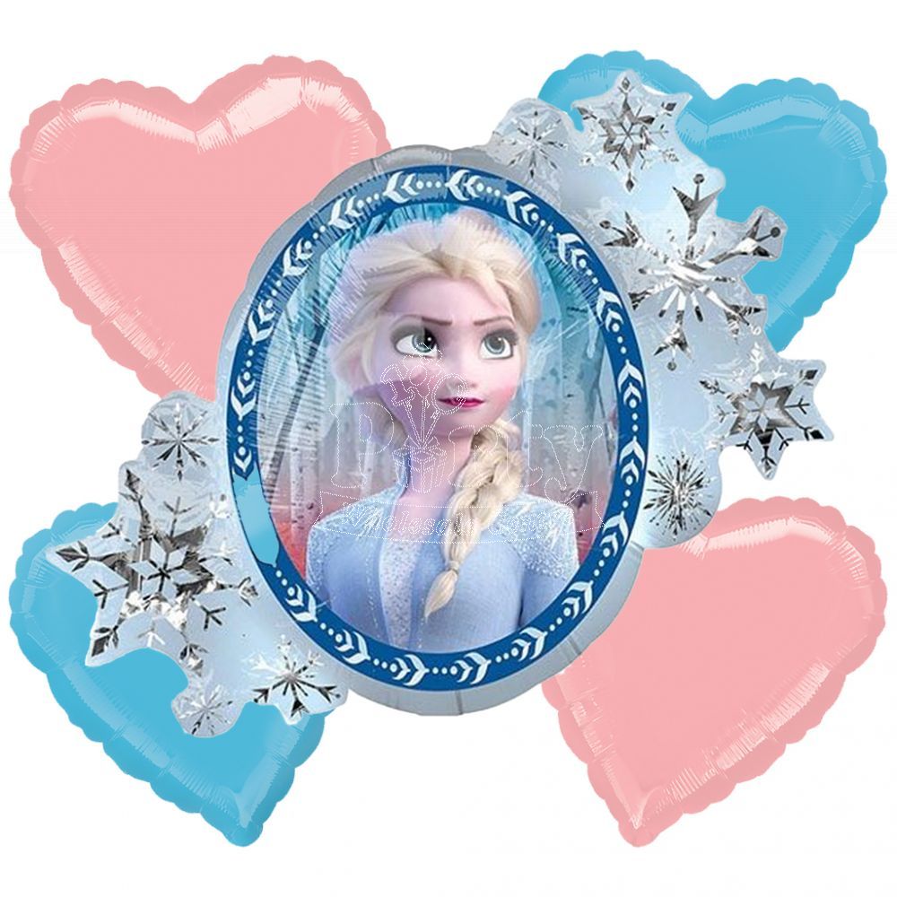 Frozen Princess Anna Elsa Balloon Bouquet | Party Wholesale