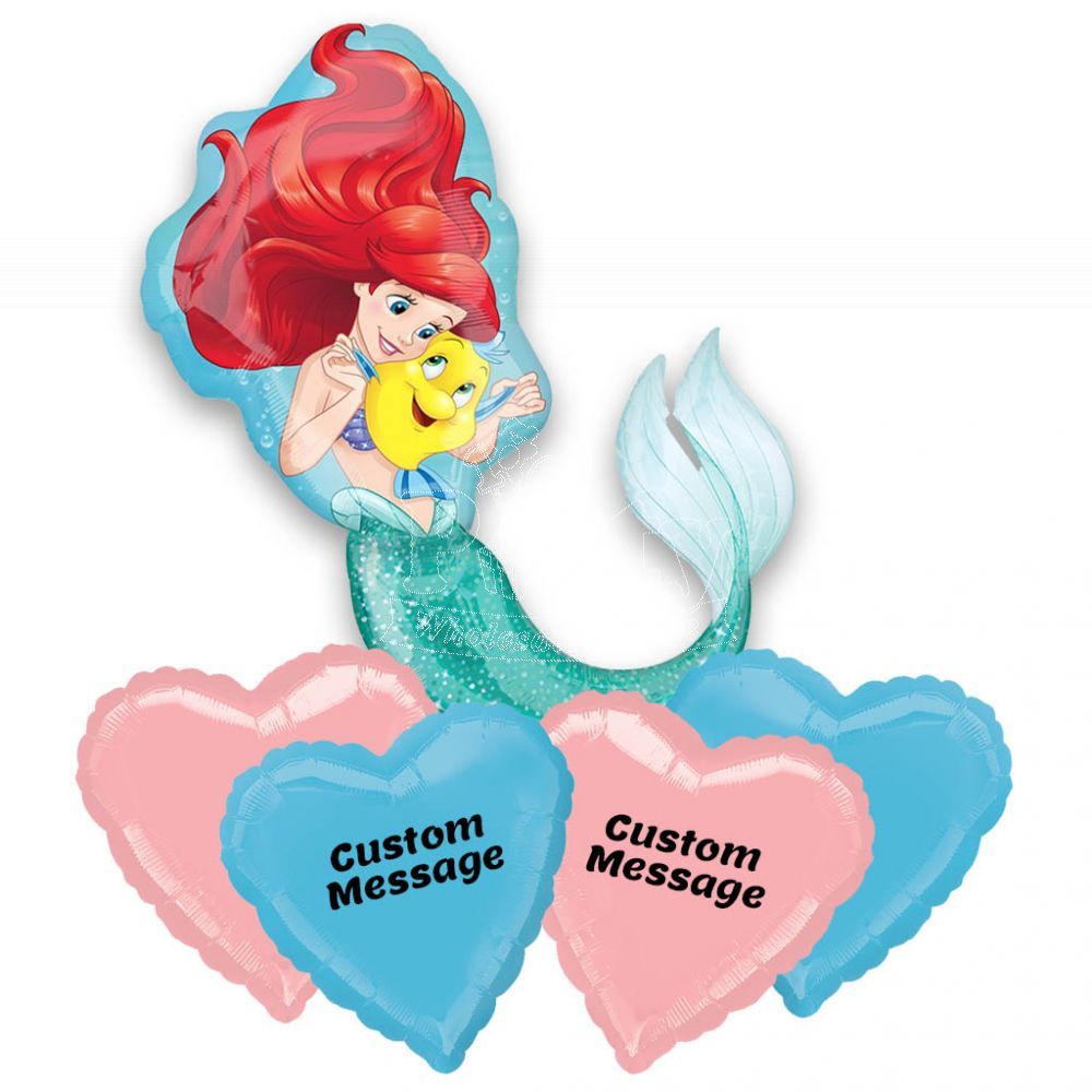 Mermaid Princess Ariel Balloon Bouquet | Party Wholesale