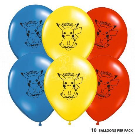 Pokémon Ball Helium Balloon Set | Party Wholesale